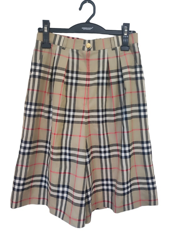 Burberry 90s Wool Check Pleats Skirt Burberry 90s Wool Check Pleats Skirt