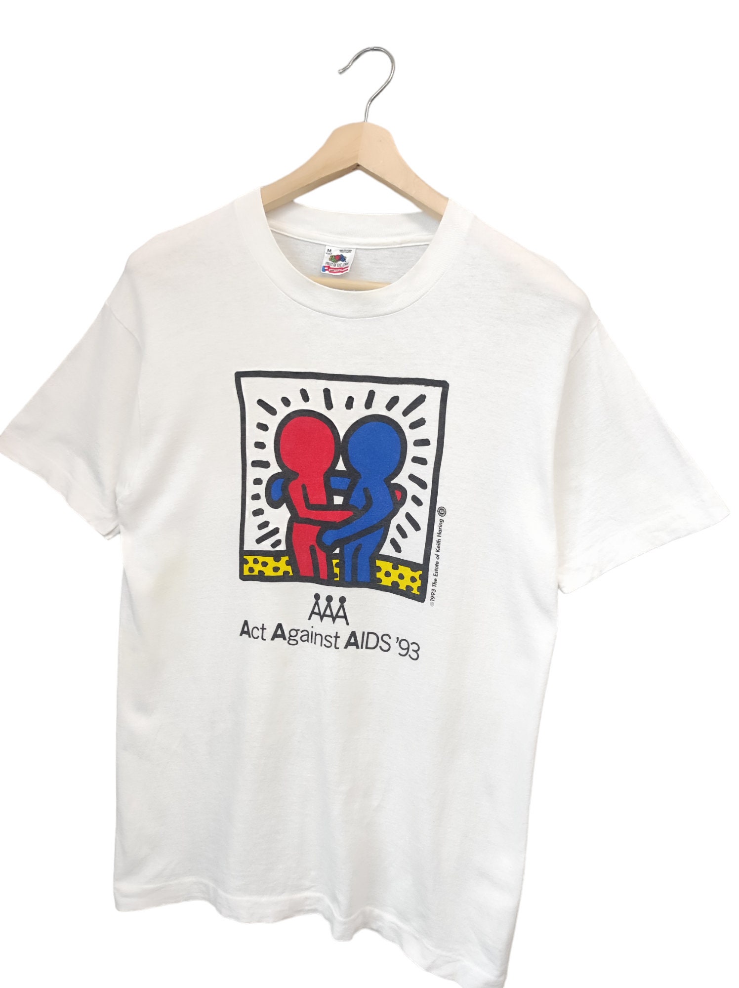 Vintage 1993 Keith Haring FOTL Keith Haring USA AAA Act Against Aid ...