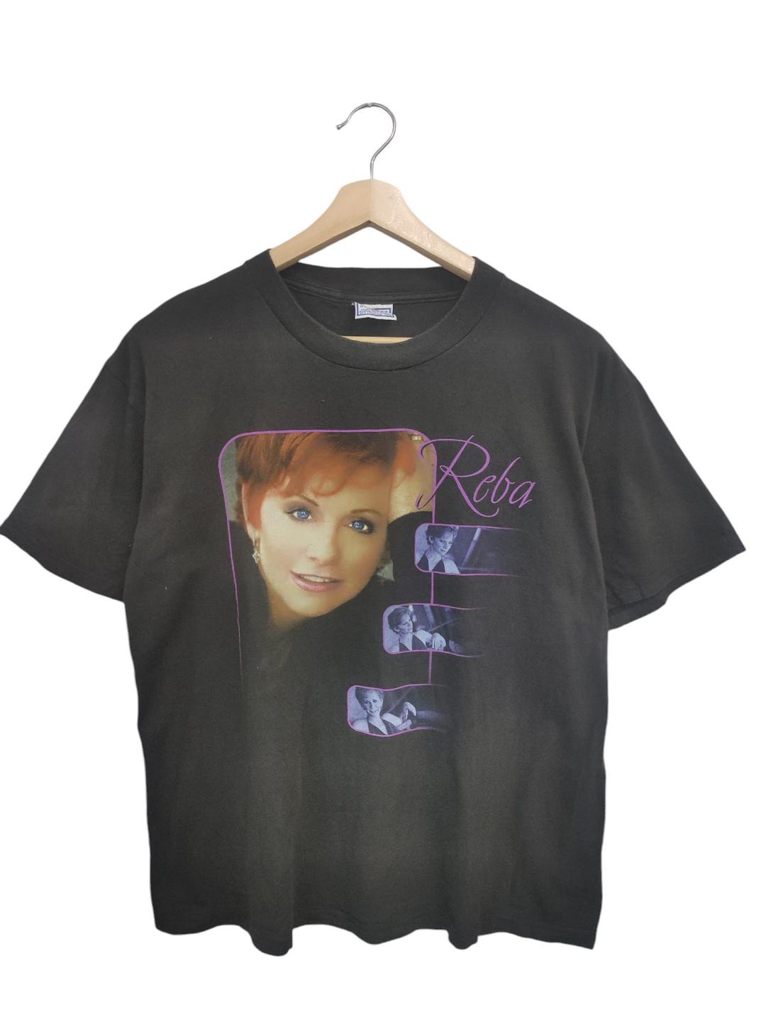 Vintage 1999 Reba Mcentire Tour Concert Shirt Portrait Double Sided ...