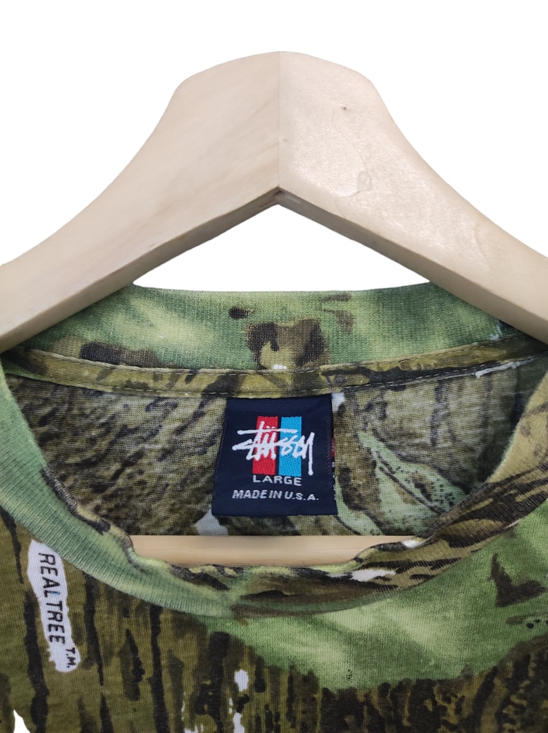 90s OG Stussy Real Tree Stussy Camouflage Stussy Hunting Wild Forest ...