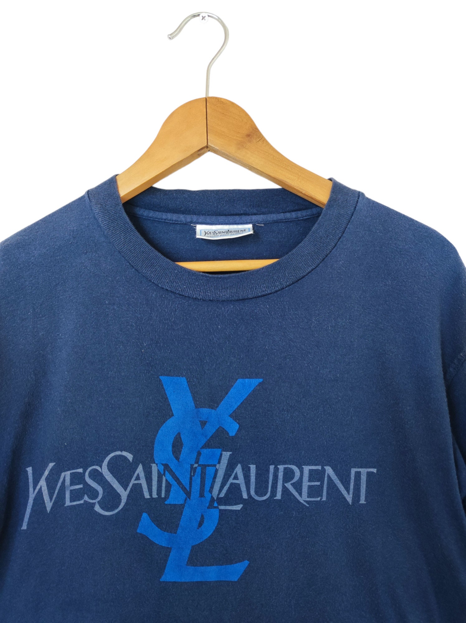 Vintage YSL Yves Saint Lauren Spell Out YSL Italia Luxury Novelty High ...