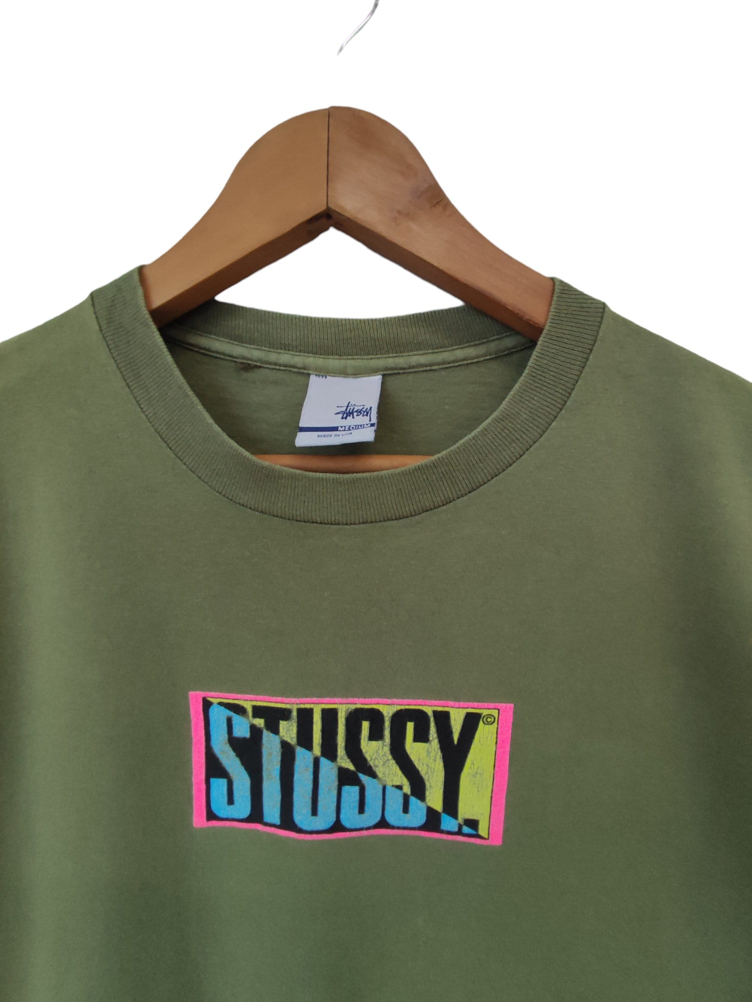 OG Vintage 90s Stussy Old Skool © Stussy Box Logo Stussy Green - Etsy