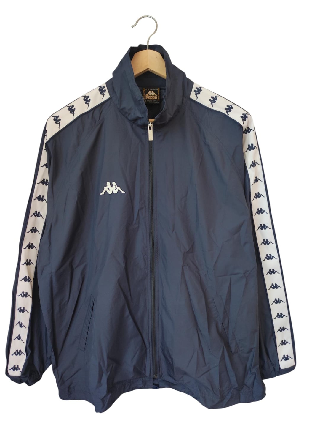 Vintage 90s Original KAPPA Side Taped Kappa Italia Light Windbreaker ...