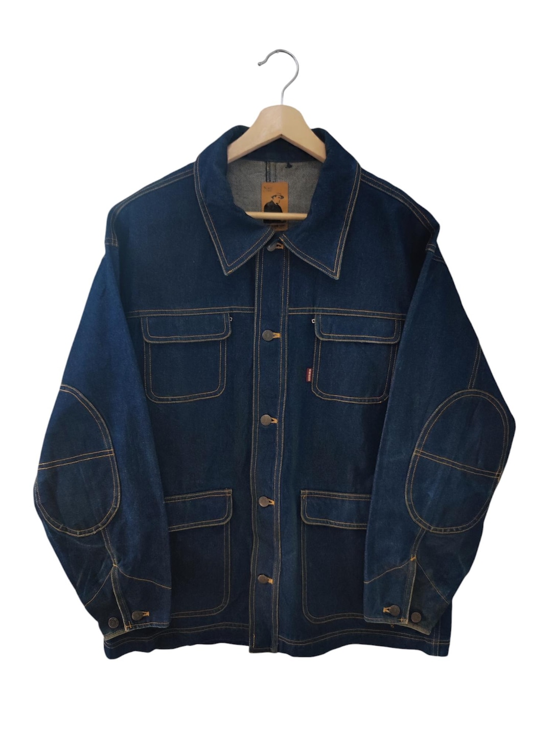 Vintage 90s Japanese Work Wear Denime Core Jacket in My Blood Jeans ...