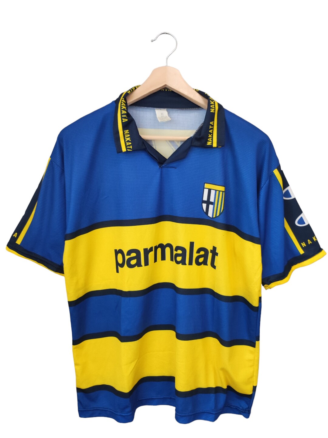 Vintage Parma FC 2000s Parma Football Shirt Soccer Parma Home Champion ...