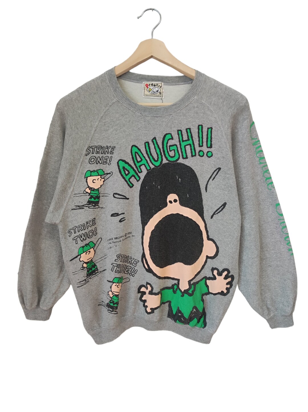 90s PEANUTS Charlie Brown AAUGHH! Strike One, Two and Three Cartoon ...