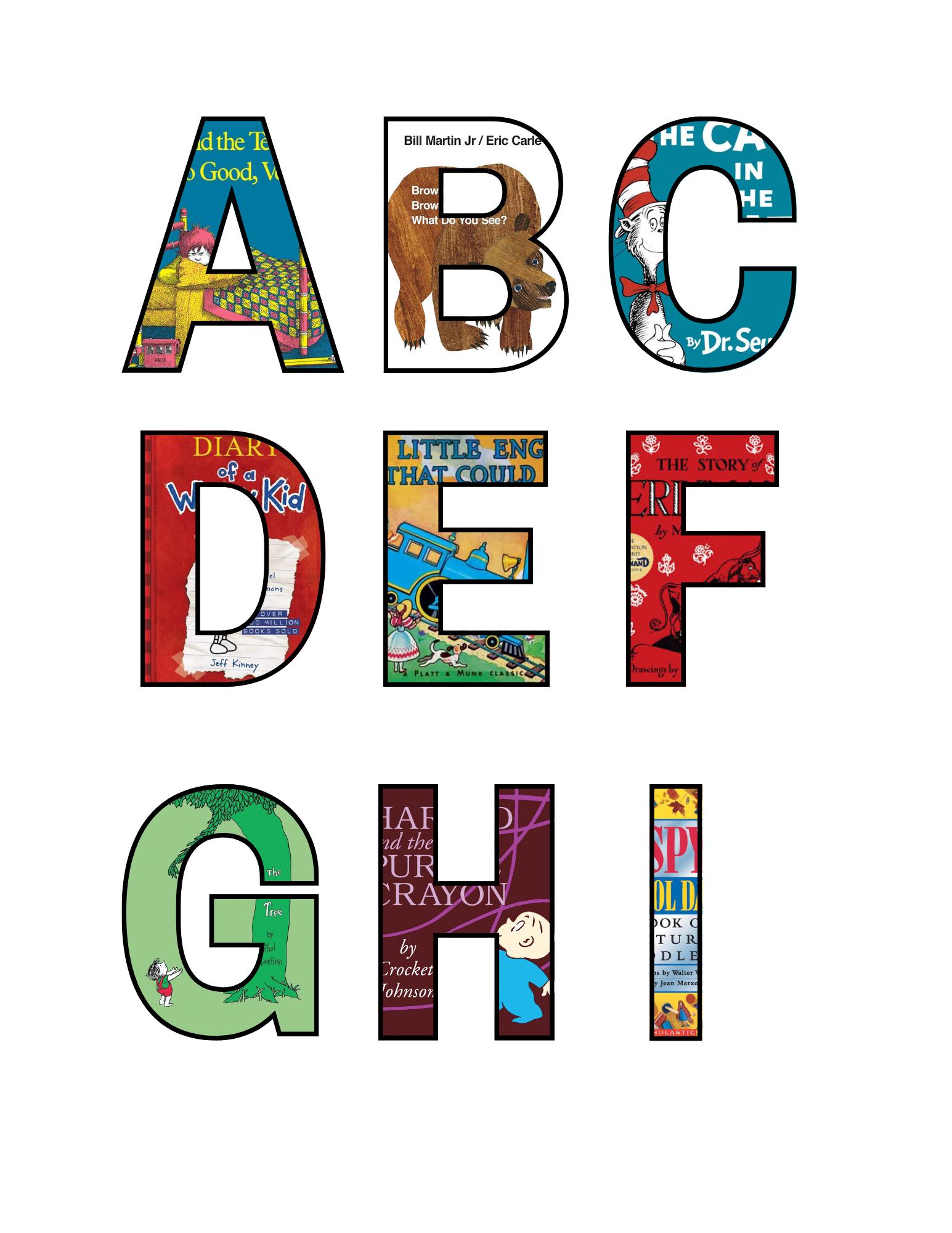 Classroom Library Posters: Inspirational Quotes & Alphabet Set (digital ...