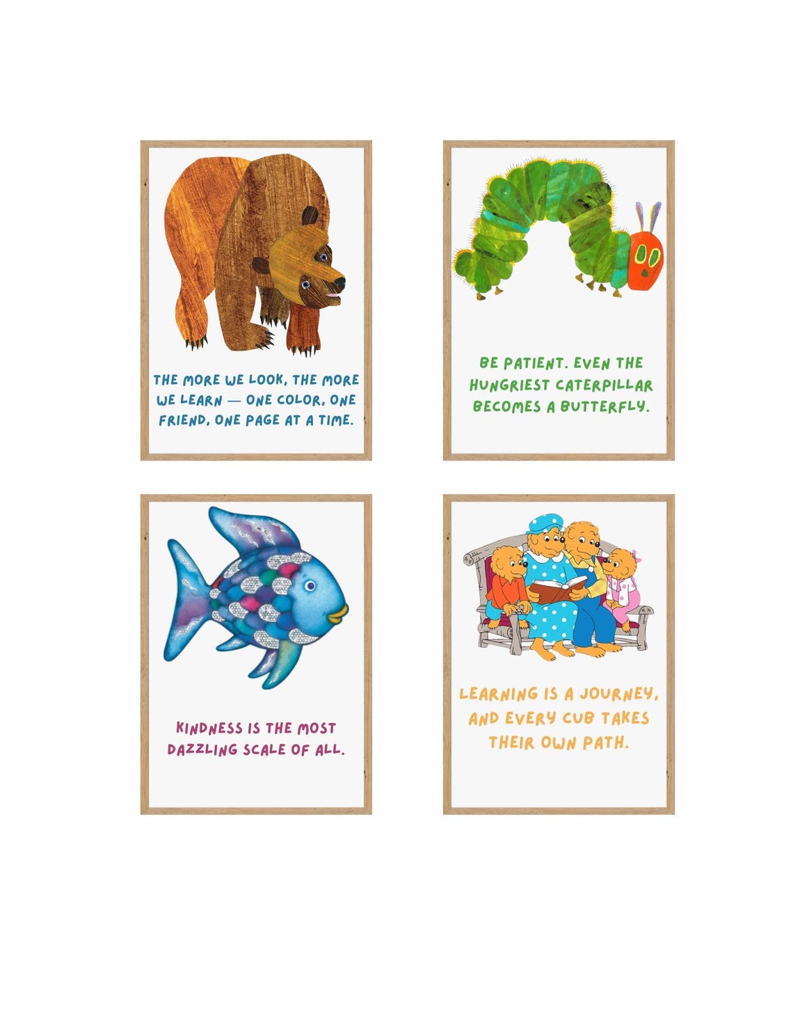 Classroom Library Posters: Inspirational Quotes & Alphabet Set (digital ...