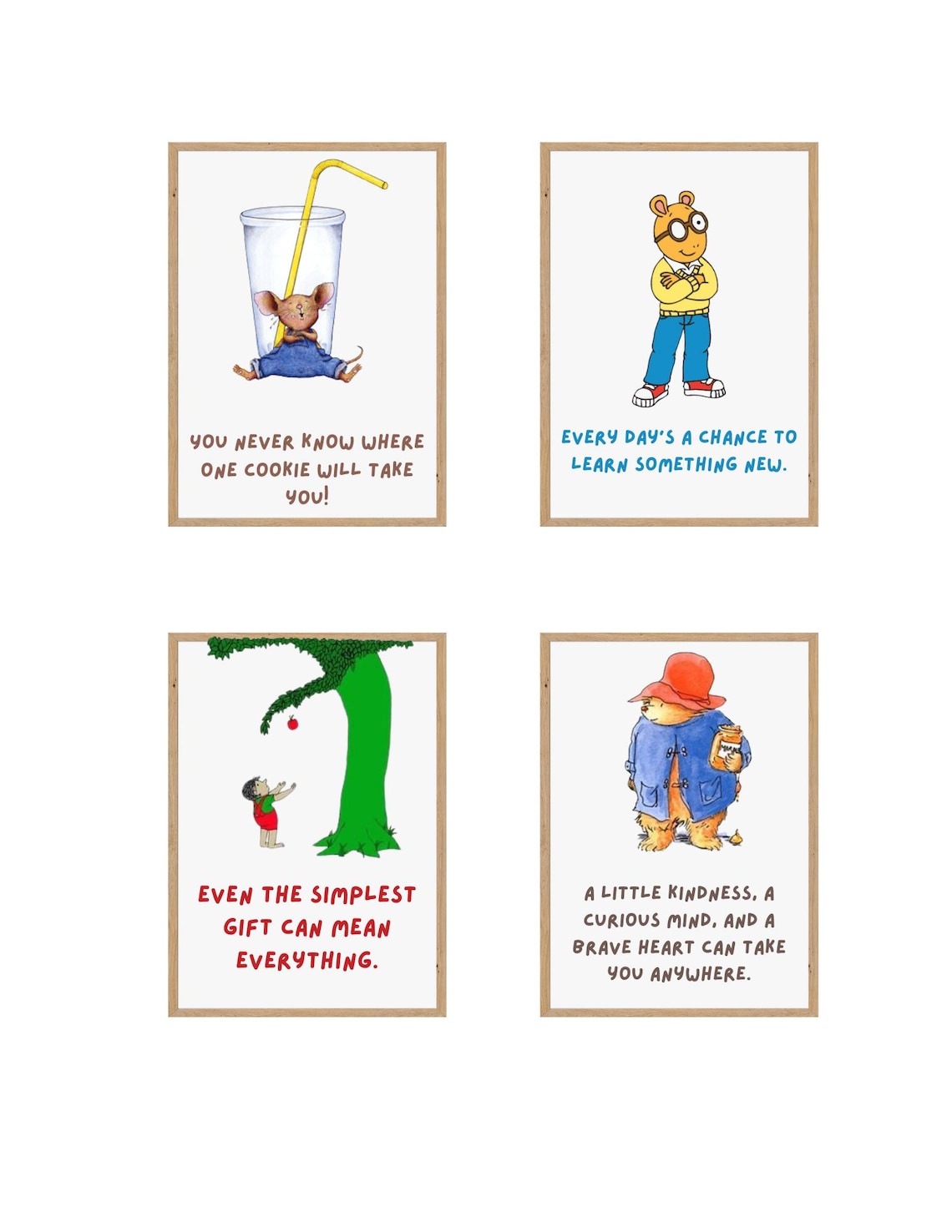 Classroom Library Posters: Inspirational Quotes & Alphabet Set (digital ...