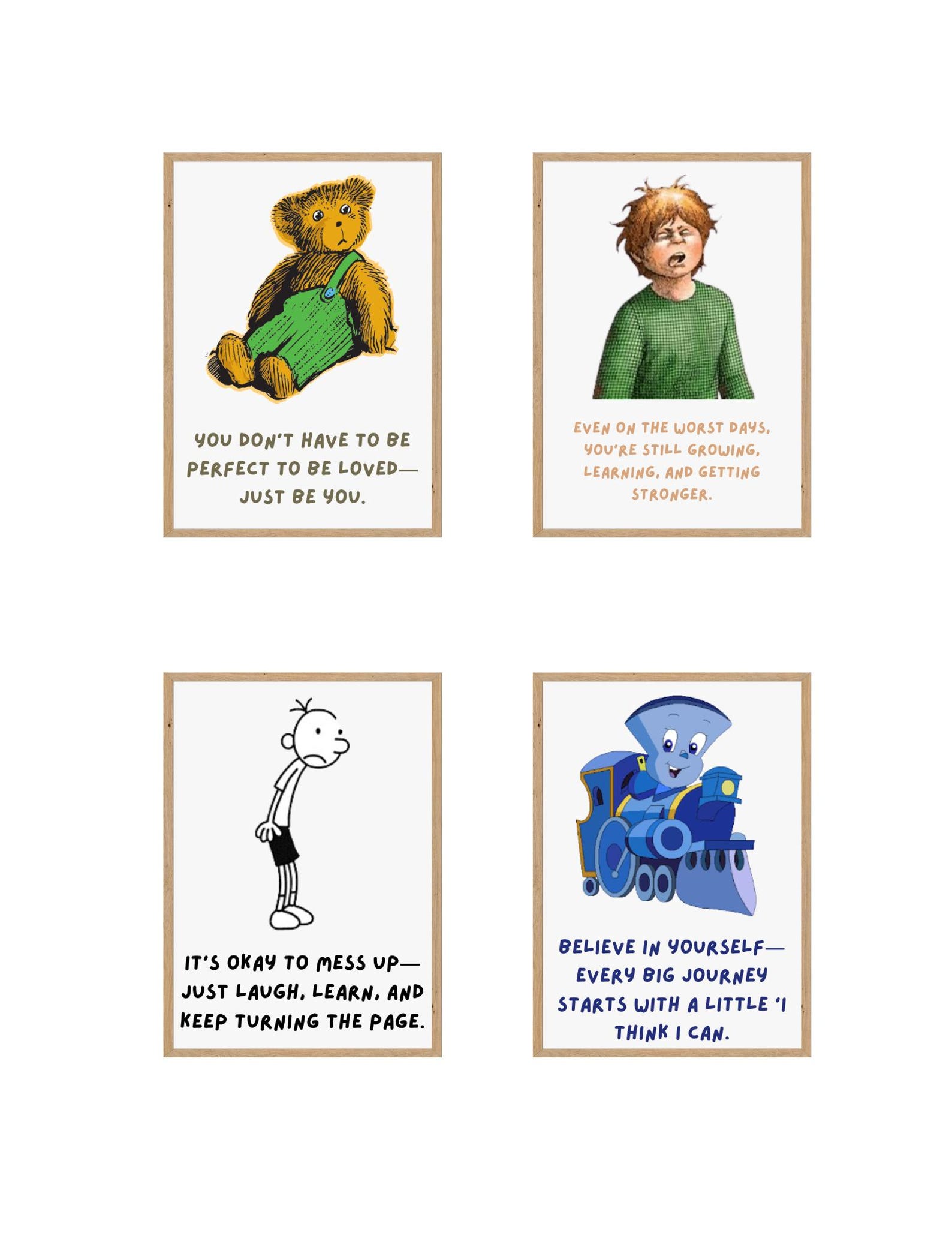 Classroom Library Posters: Inspirational Quotes & Alphabet Set (digital ...