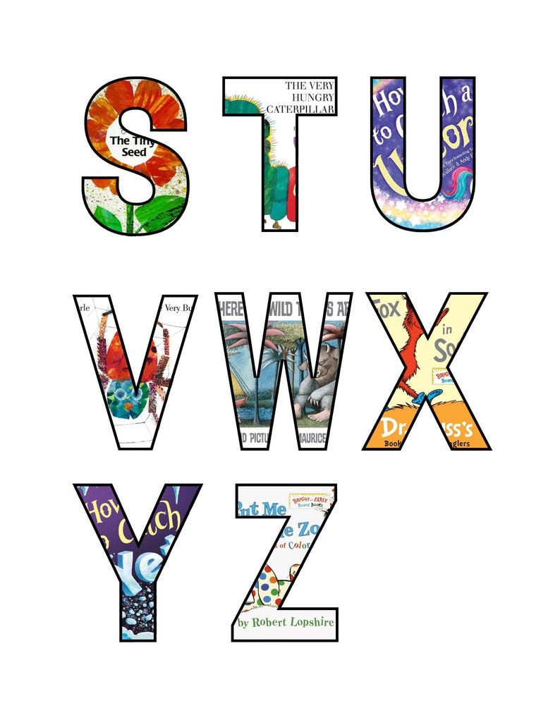 Classroom Library Posters: Inspirational Quotes & Alphabet Set (digital ...