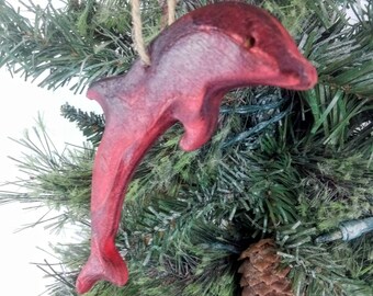 Hector's Dolphin Ornament Graceful Aquatic Dolphin Maple - Etsy