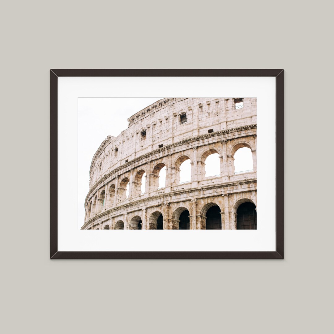 Colosseum Photography - Colosseum Wall Art - Neutral Minimalist Home ...
