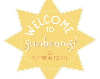 Welcome to Sunbeams Printable Packet - Etsy