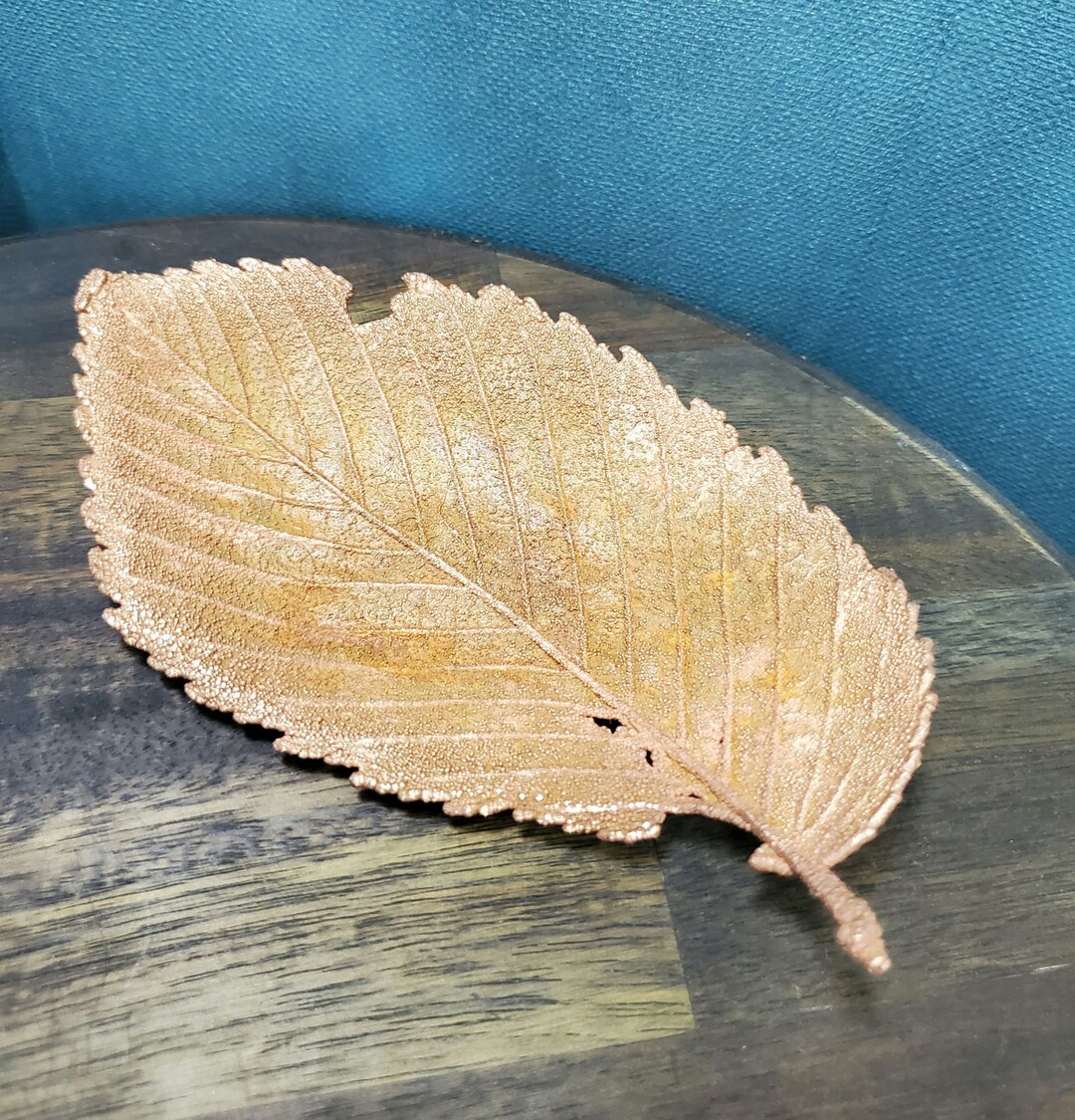 Real Copper Plated Elm Leaf. Electroformed Leaf. Turning Real Leaves ...