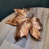 Copper Plated Sycamore Leaf. Copper Electroformed Leaf With Force ...