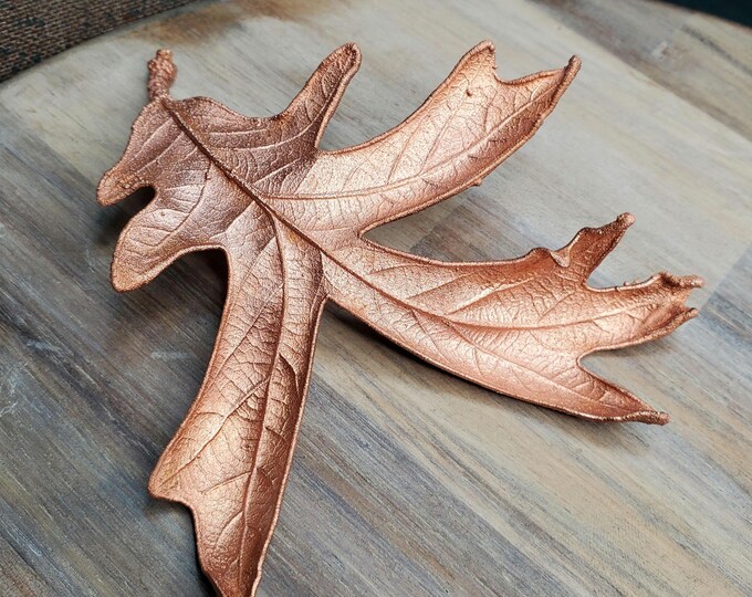 Copper Electroformed Oak Leaf. Copper Plated Leaf. Turning Real Leaves ...
