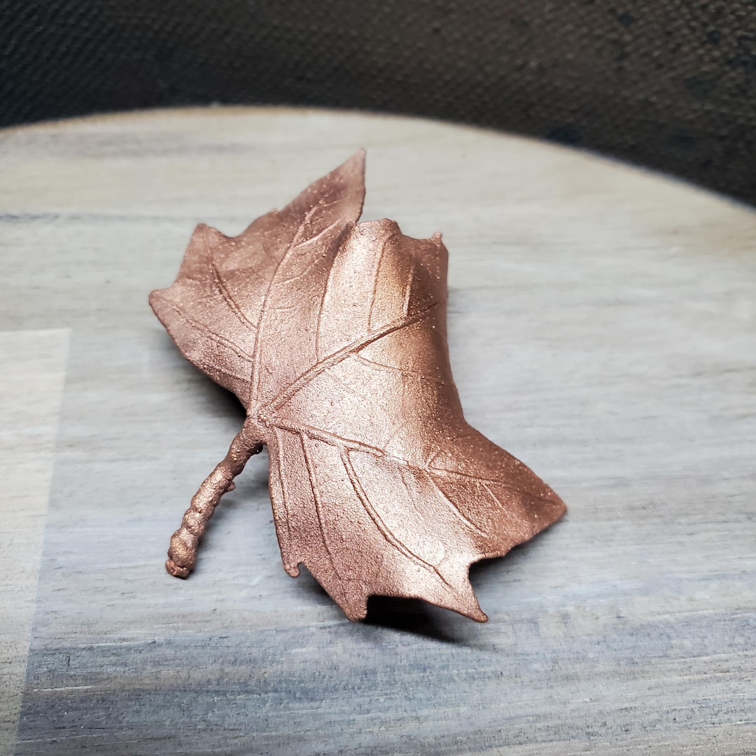 Real Copper Electroformed Sycamore Leaf With Patina. Turning Real ...