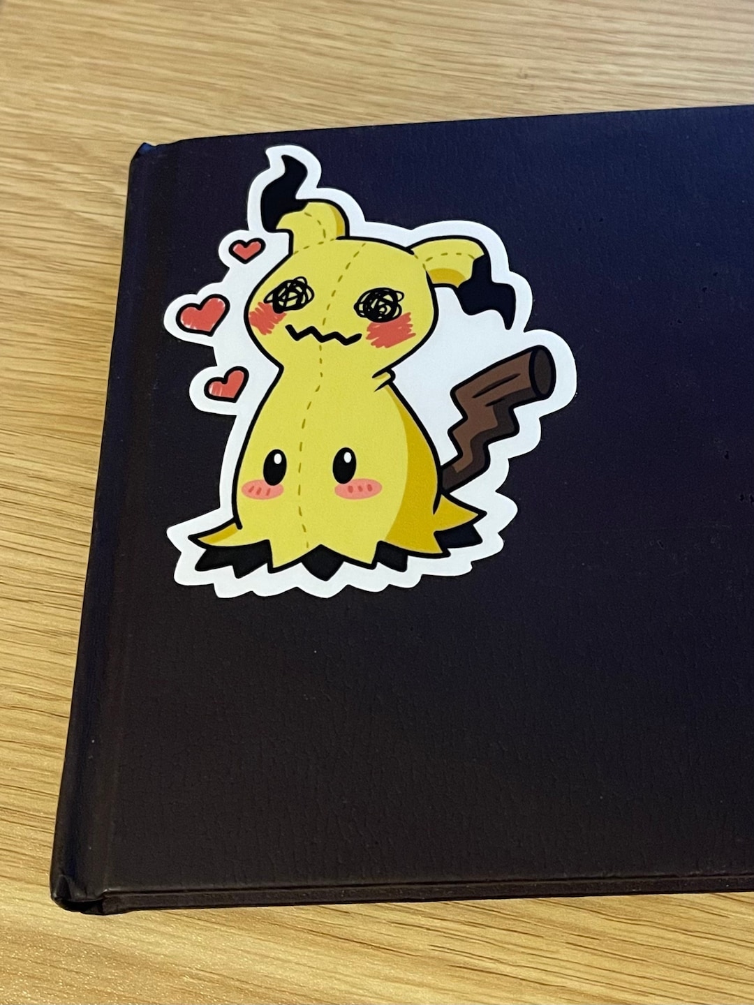 Cute Mimikyu Sticker Pokemon Ghost Type in Love - Etsy