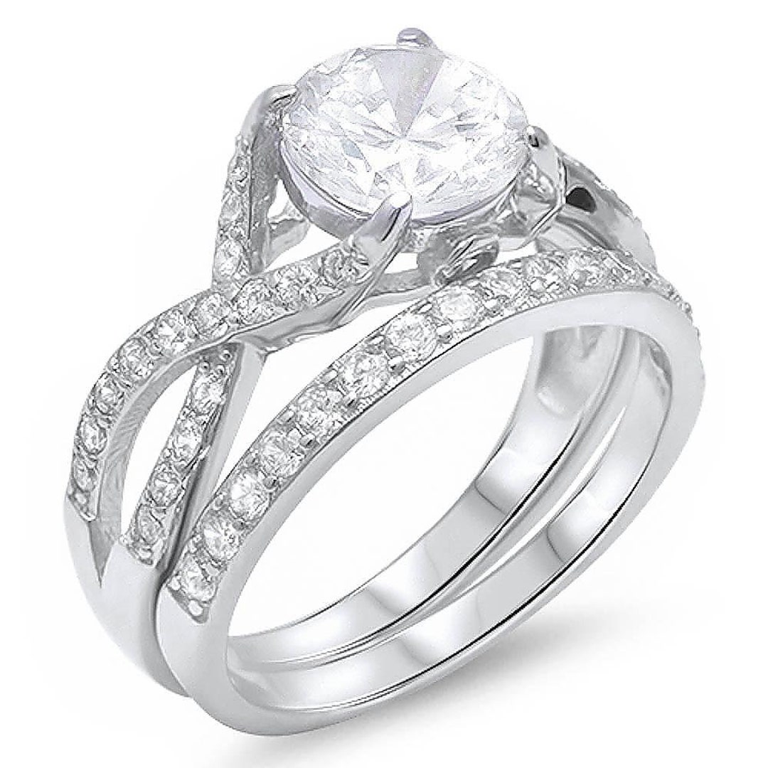 Starlette Galleria Grace Engagement Ring CZ Engagement Rings for Women Promise Rings for Women ...