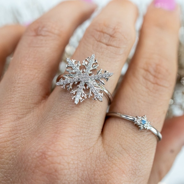 Snowflake Ring - Etsy