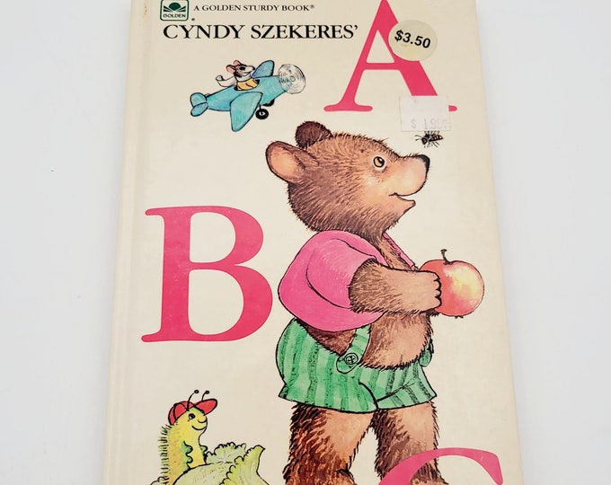 ABC Golden Sturdy Book Hardcover 1983 by Cyndy Szekeres - Etsy