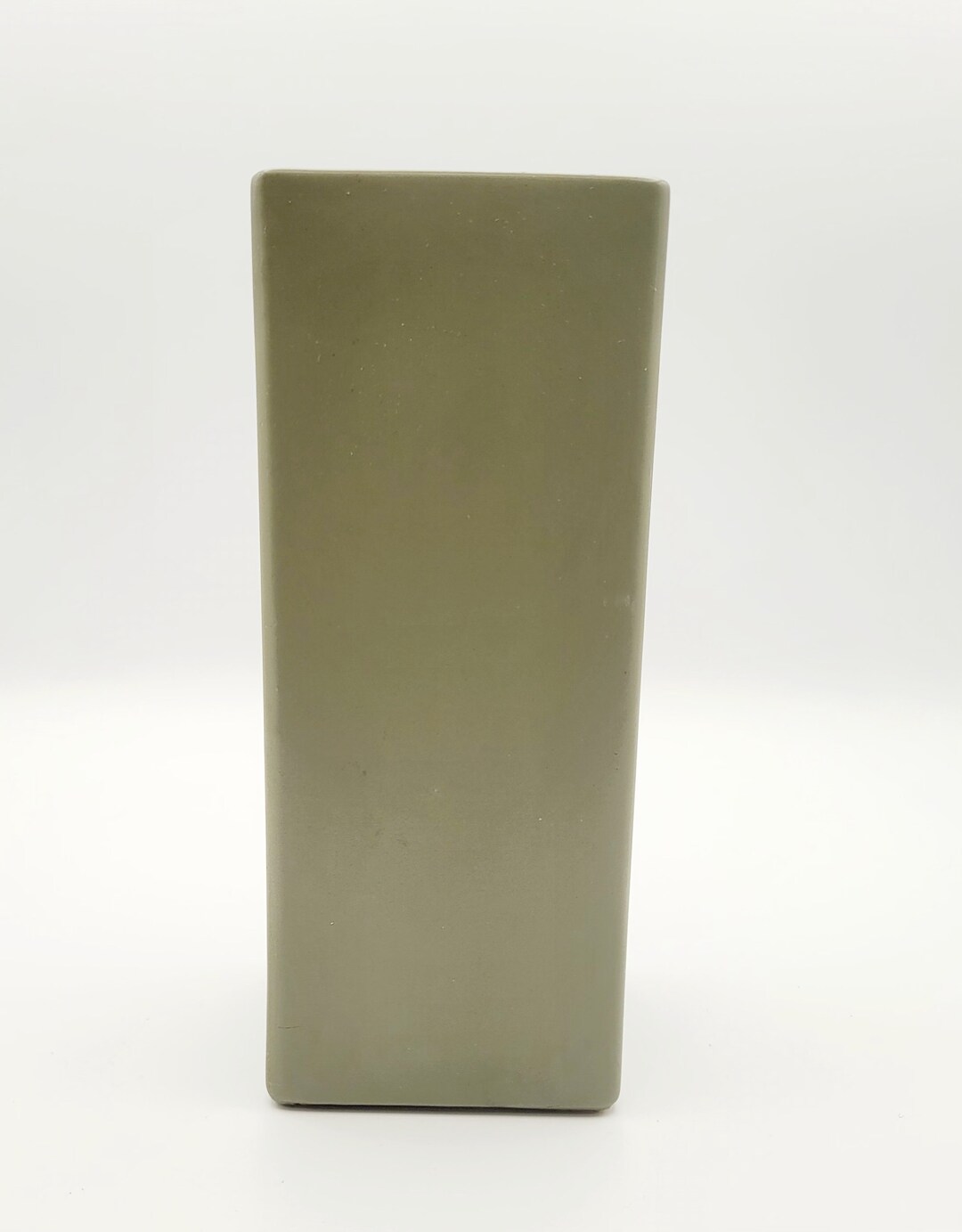 Mccoy Floraline Avocado Green Square Vase Planter 448 USA - Etsy