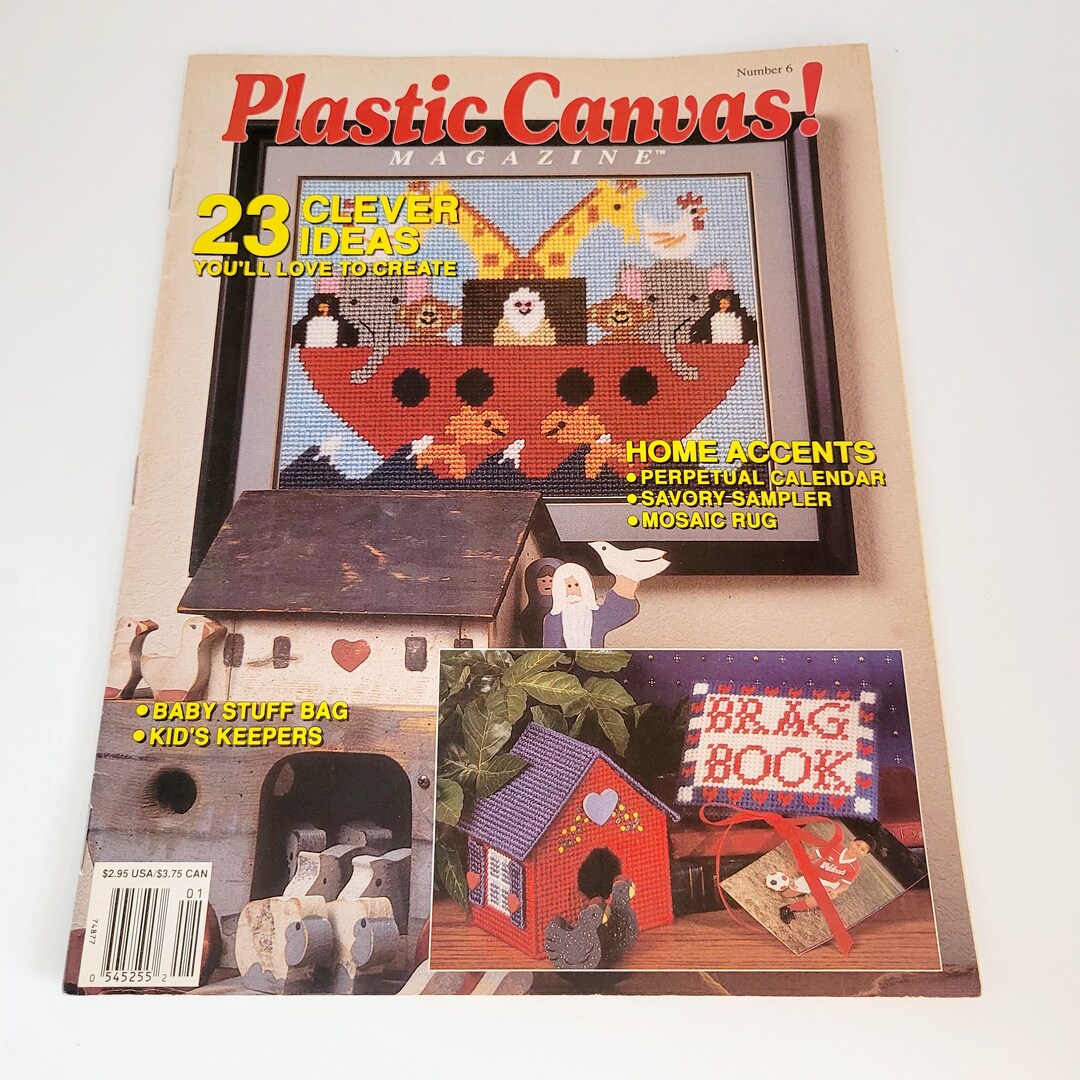Vintage Plastic Canvas Magazine 1990 Number 6 - Etsy