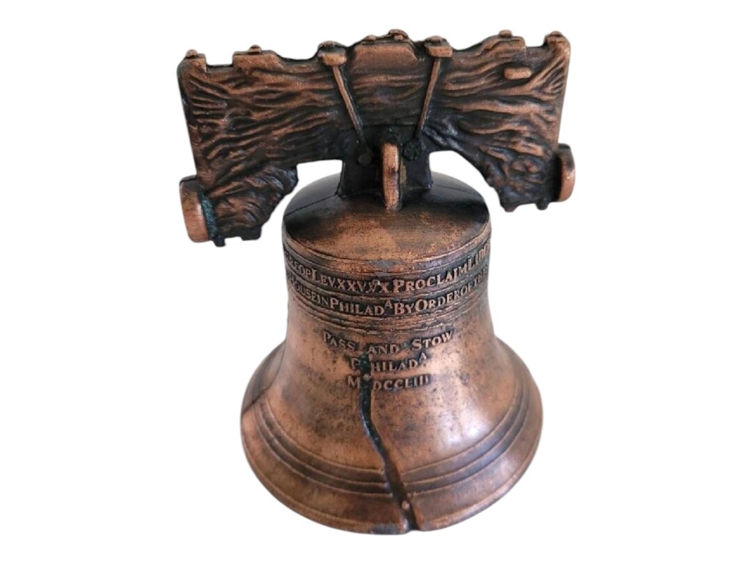 Vintage Mini Brass Liberty Bell Bronze 3.5 Inches - Etsy