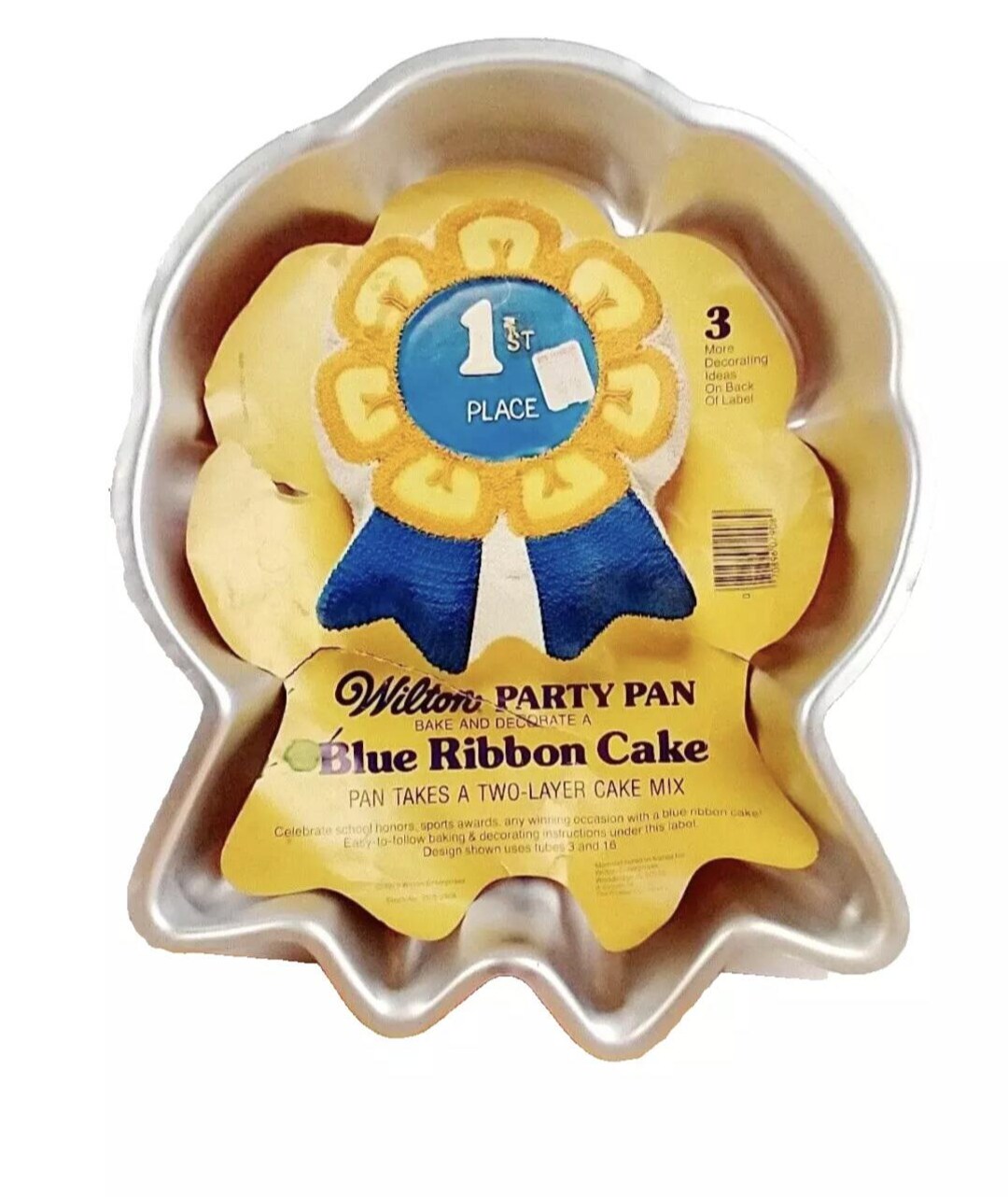 Wilton Vintage Party Plan Ribbon Cake Pan 1979 Korea 502-2286 - Etsy