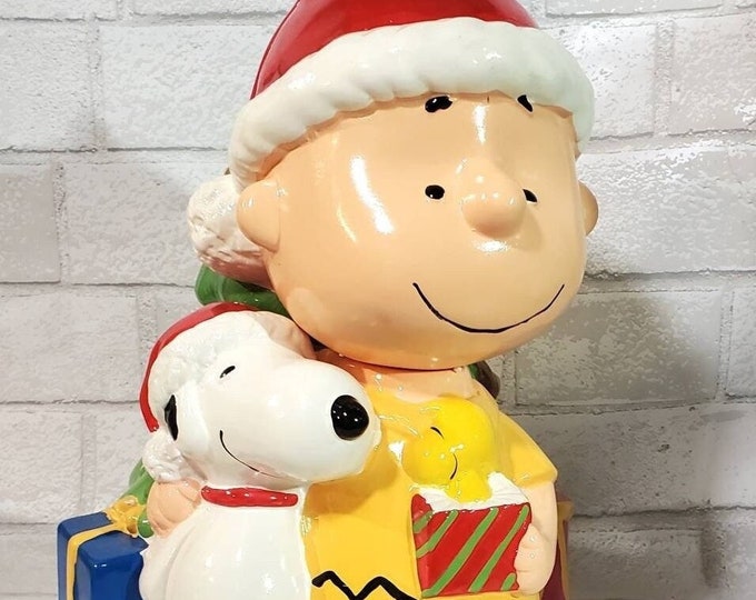 VTG Gibson Peanuts Charlie Brown Snoopy Woodstock Christmas Treat ...