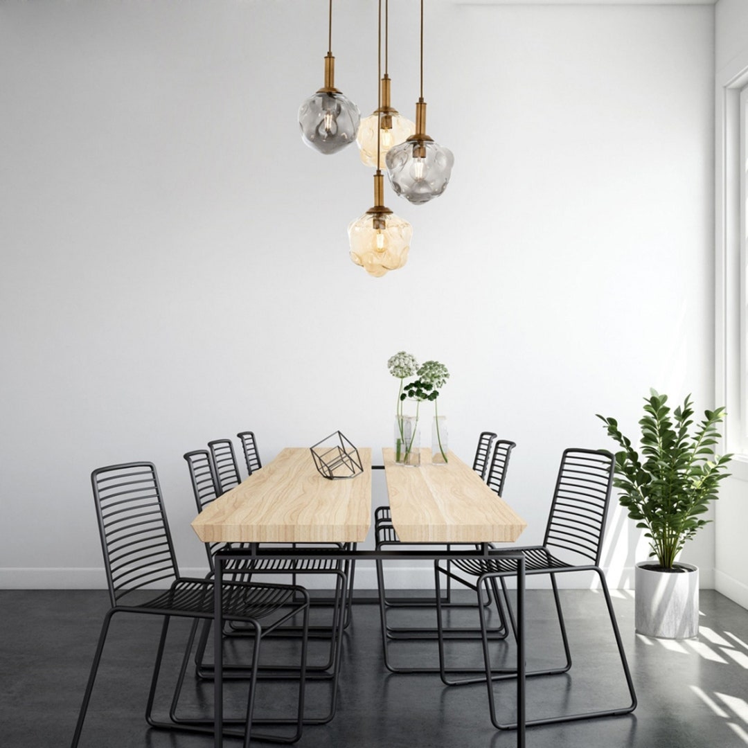 DESIGN GLASS LIGHT Handshaped Glass Light Modern Pendant - Etsy