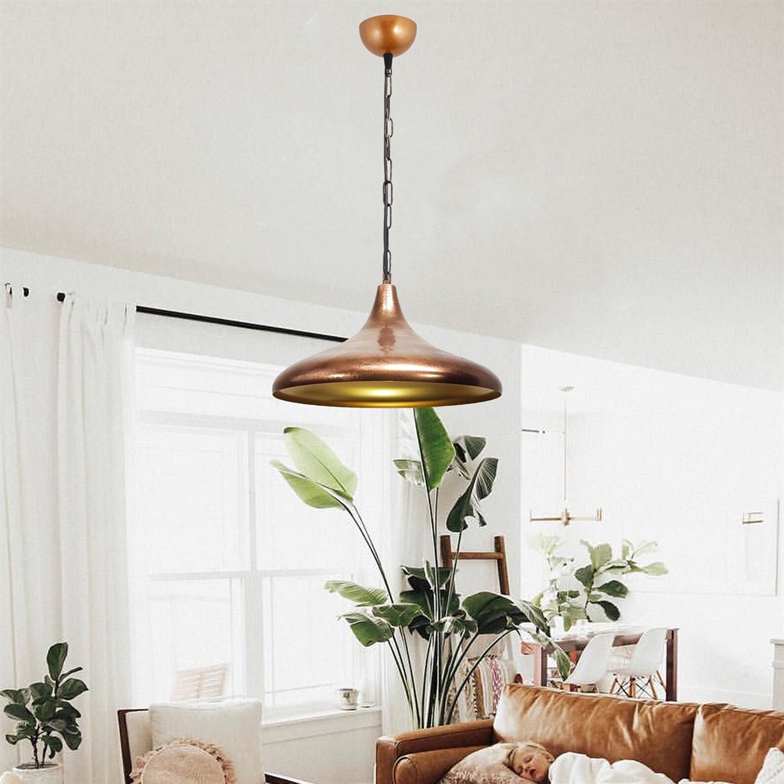 PENDANT LIGHT COPPER Colored Lighting Industry Pendant | Etsy