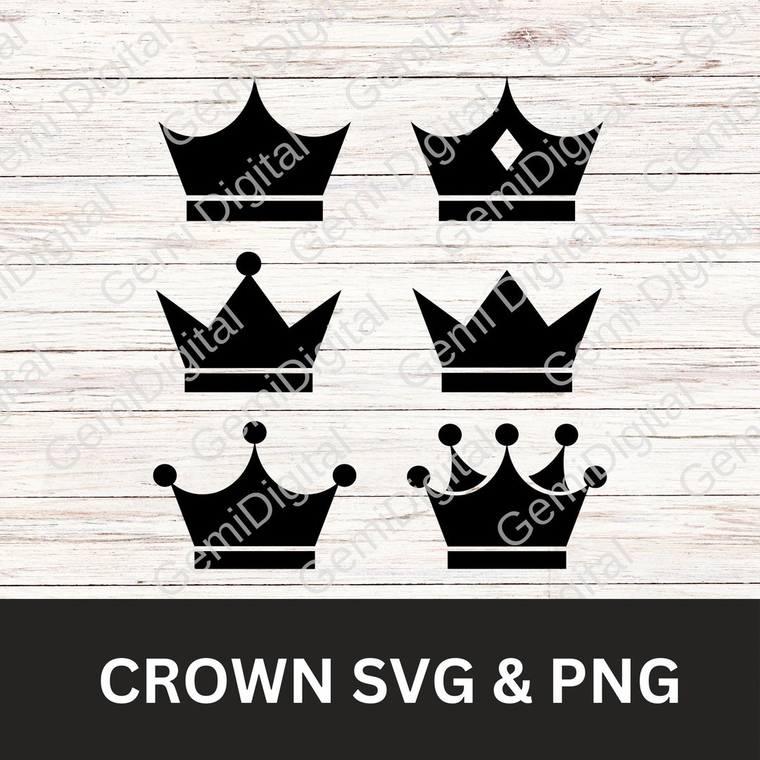 Crown SVG, Queen Crown Svg, King Crown Svg, Crown Cut File, Crown PNG ...
