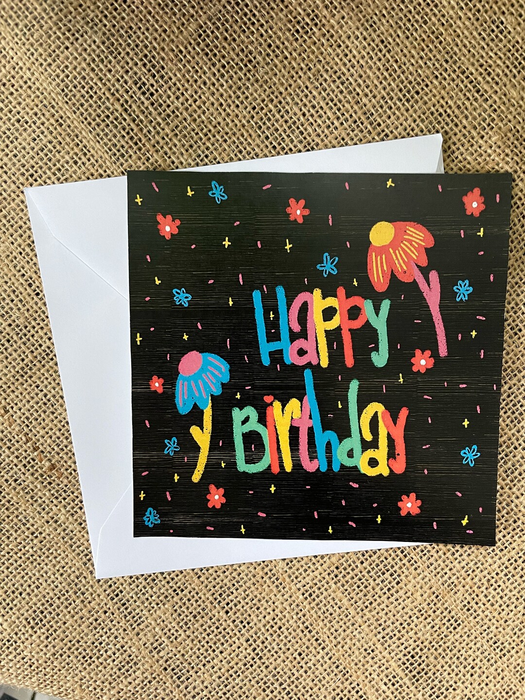 Colourful Birthday Card Birthday Cards Cute Birthday Card - Etsy