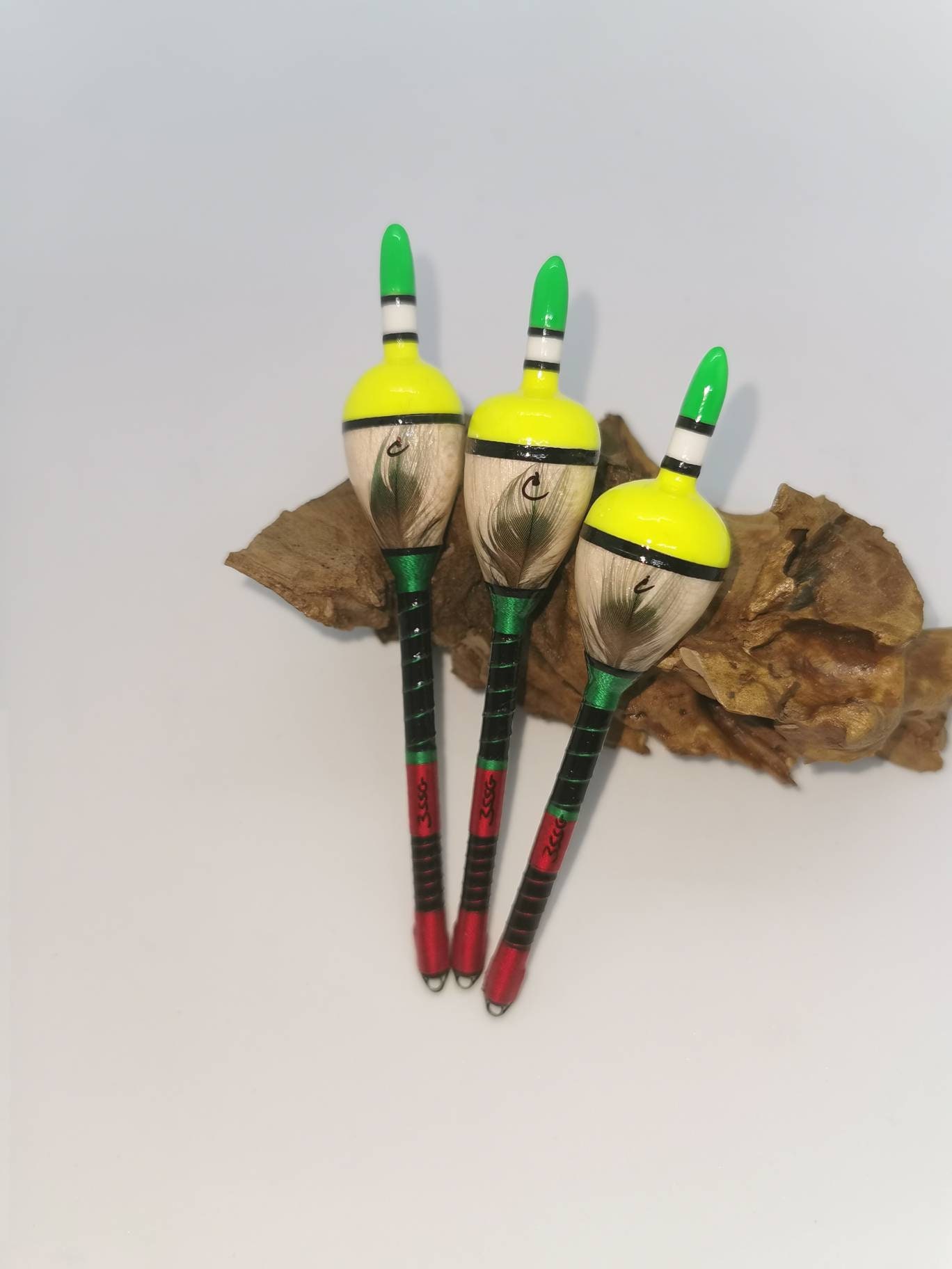 Handmade Perch Bobber Fishing Floats Set of 3 - Etsy UK