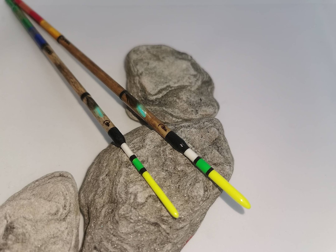 2x Handmade Inlaid Reed Waggler Floats - Etsy