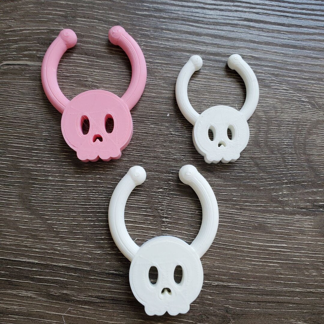 Fursuit Skull Earring/piercings - Etsy