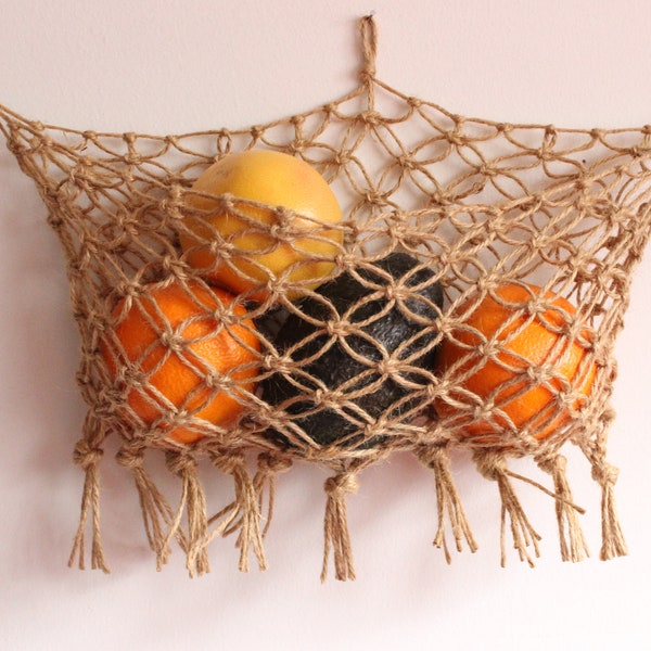Macrame Wall Basket - Etsy