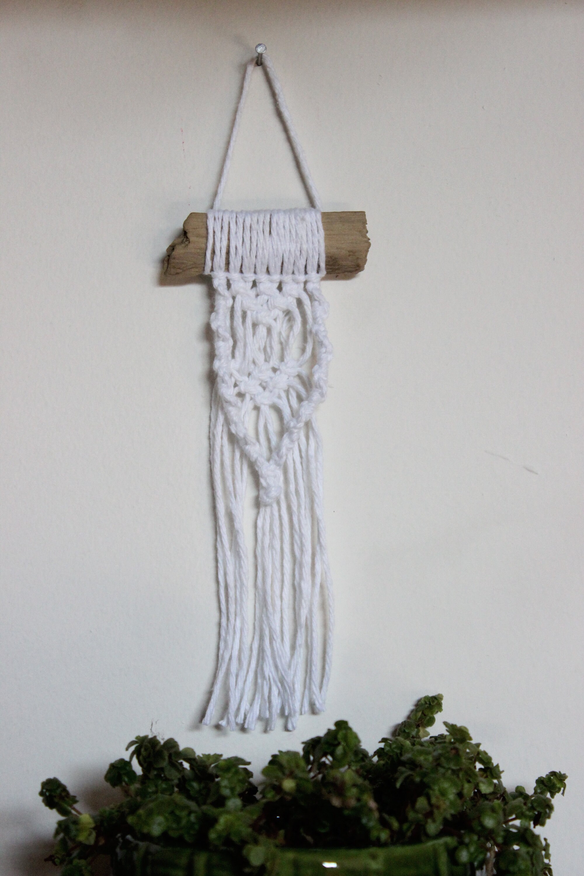 Mini Macrame Wall Hanging Small Knotted Hanging White - Etsy Australia