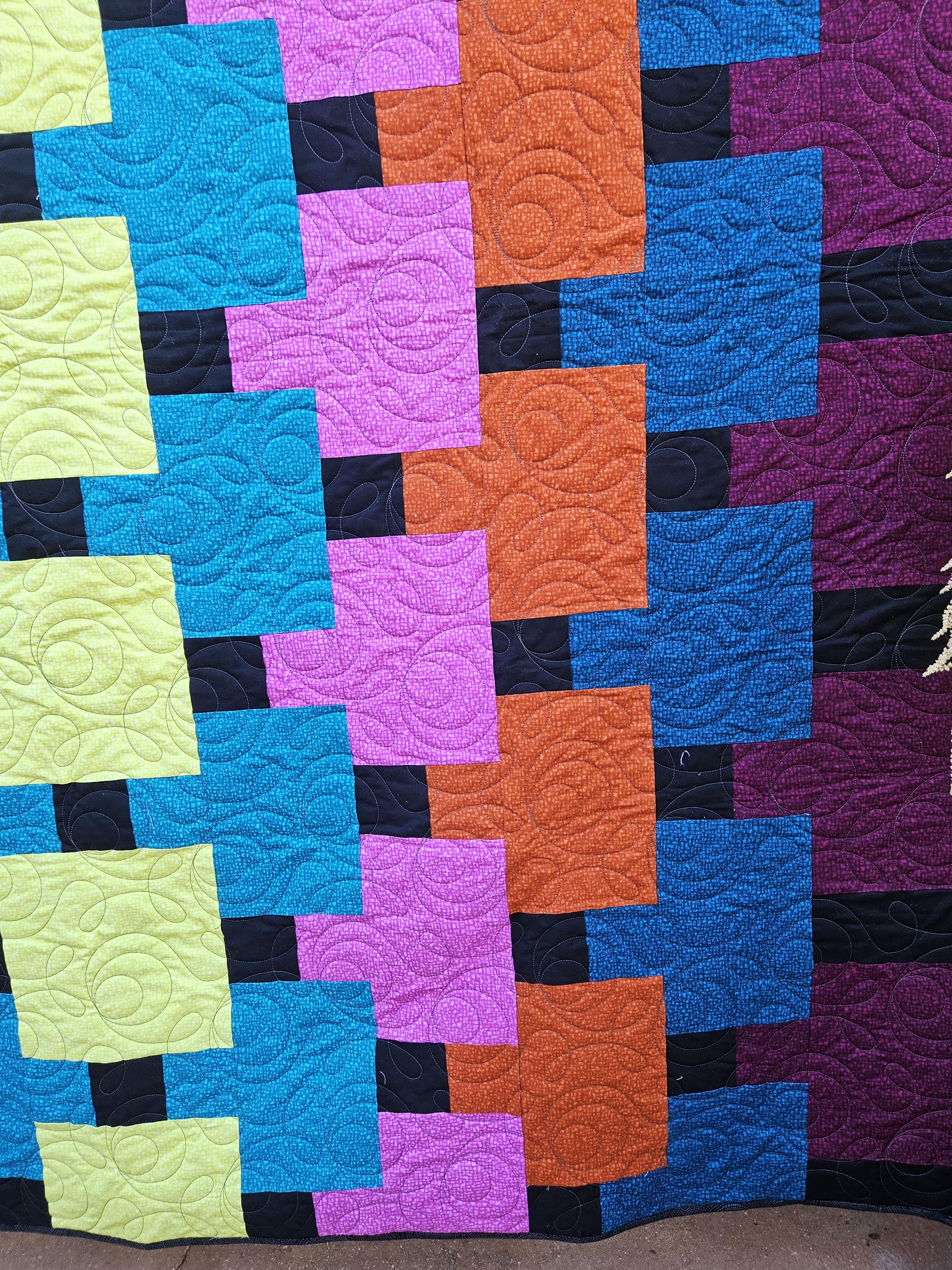 Handmade Quilt 72" X 68", Magic Carpet Floats on Top of the Bed. Fun ...