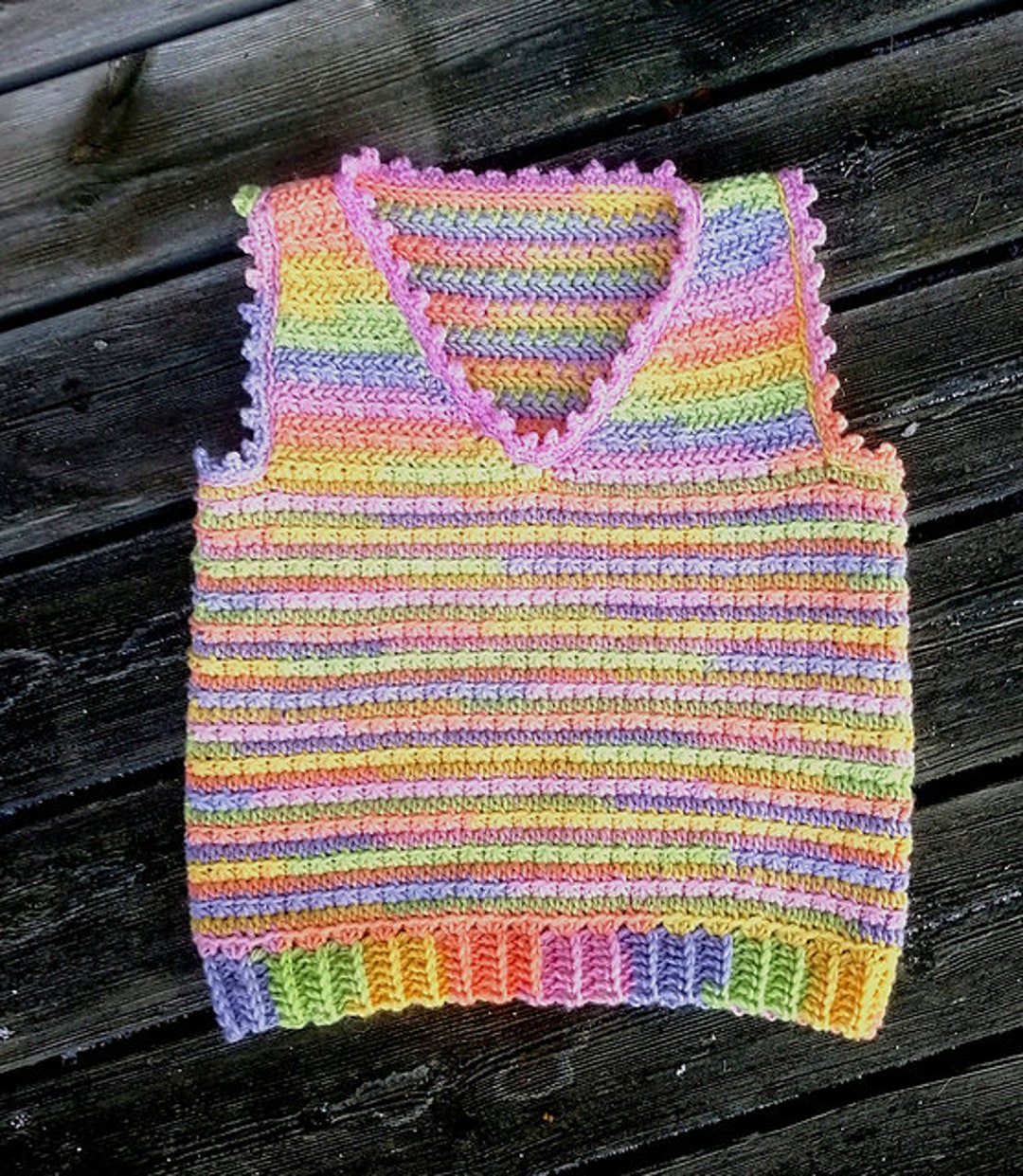 GIRLS Kayla Vest CROCHET PATTERN - Etsy