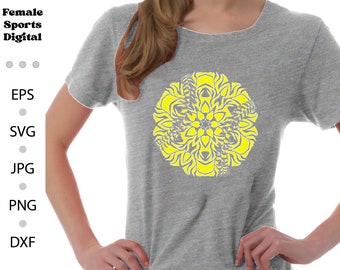 Softball Mandala Svg - Etsy