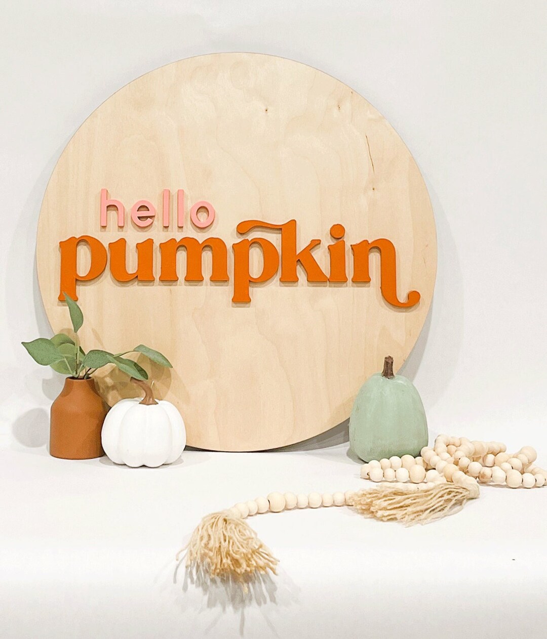 Hello Pumpkin Sign, Hello Pumpkin, Fall Decor, Fall Signage ...