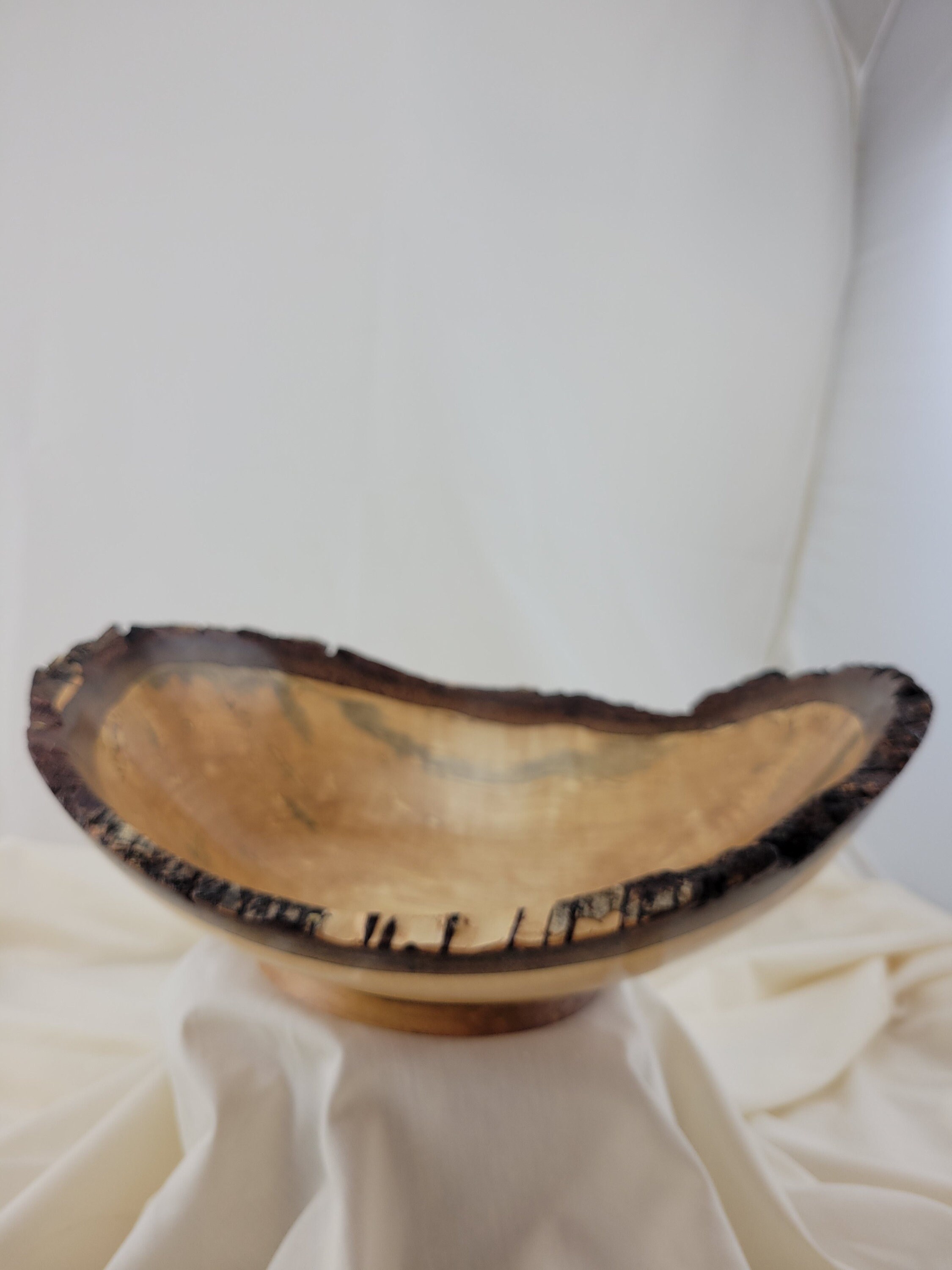 14 Live Edge Spalted River Birch Bowl,15.5x6 Bowl, Bread Bowl, Fruit ...
