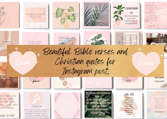 25 Christian Instagram Post Canva Templates Canva Templates | Etsy