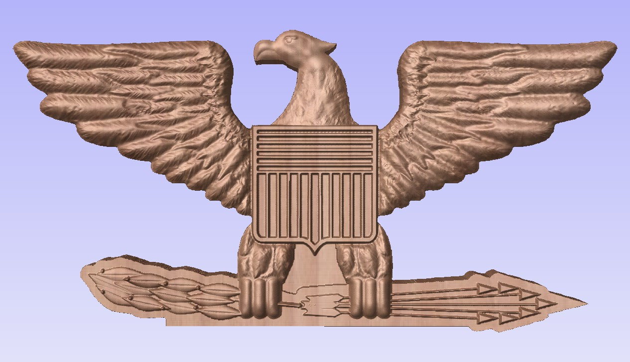 US Navy Captain Rank Insignia | 3D Model | STL | File Download | Eagle ...