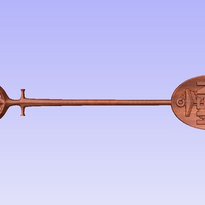 USN CPO Paddle Trident | CAD Model for Cnc, 3D Printing, and 3D ...