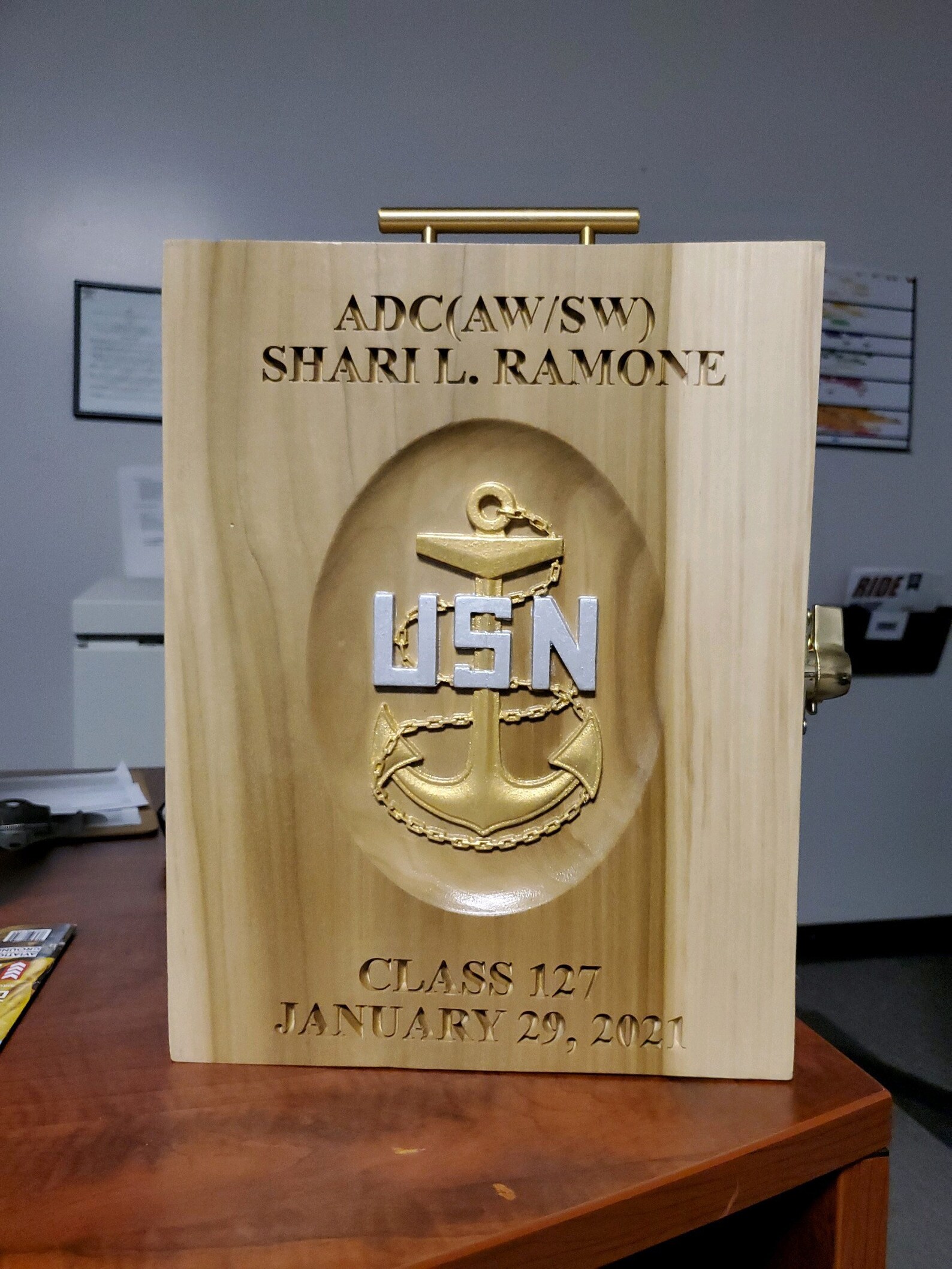 USN CPO Vessel Front | Chief Select | Navy Chief | Navy Pride ...