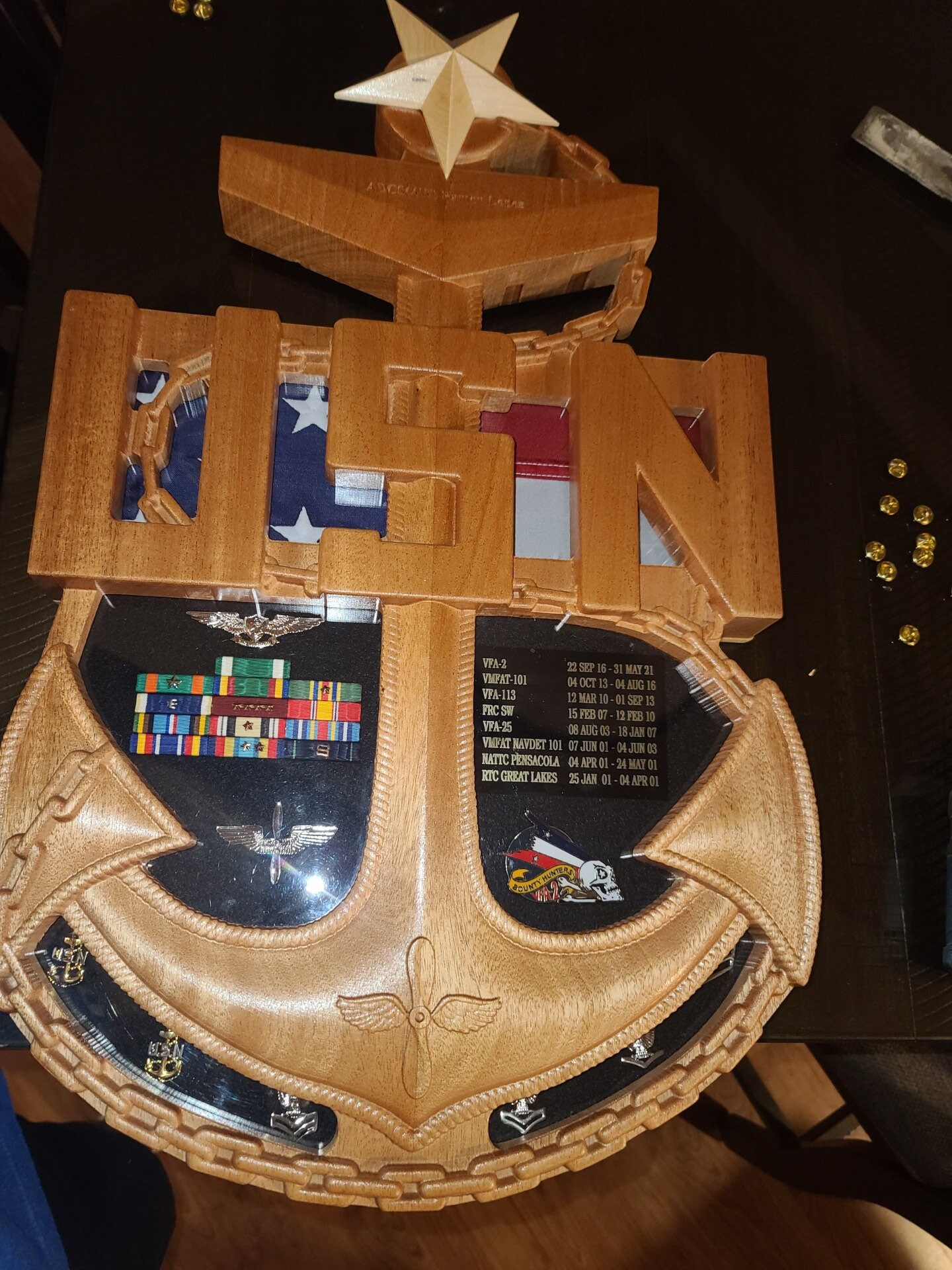 USN Chief Anchor Shadowbox 3D Object, File Download, Stl - Etsy